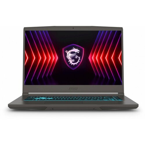 MSI Ноутбук MSI Thin 15 B12VE-1294XRU Core i5 12450H 16Gb SSD512Gb NVIDIA GeForce RTX4050 6Gb 15.6" IPS FHD (1920x1080) Free DOS grey WiFi BT Cam (9S7-16R831-1294)