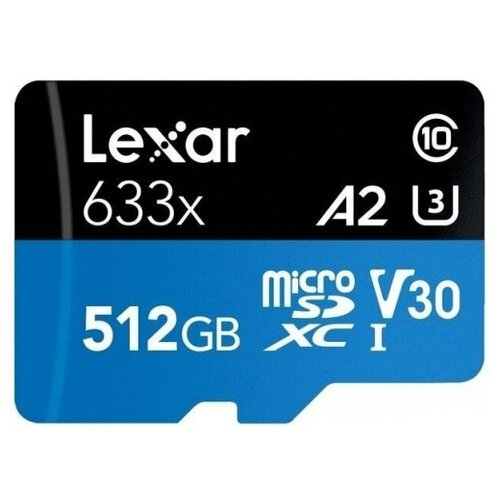 Карта памяти Lexar (LSDMI512BB633A) High-Performance microSDXC 512GB
