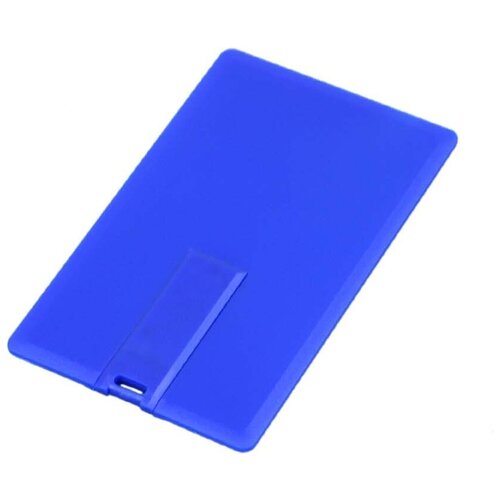 Флешка для нанесения логотипа в виде пластиковой карты (8 Гб / GB USB 2.0 Синий/Blue card1 Flash drive VF-801С1)