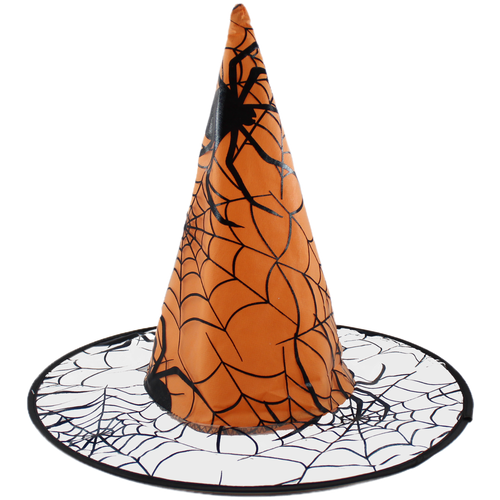 Карнавальная шляпа «Паутина», р-р. 56-58 см, цвет оранжевый