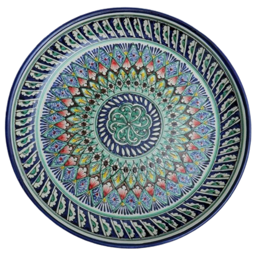Шафран ляган Риштанская керамика 1924210, 36 см, 1 шт., разноцветный
