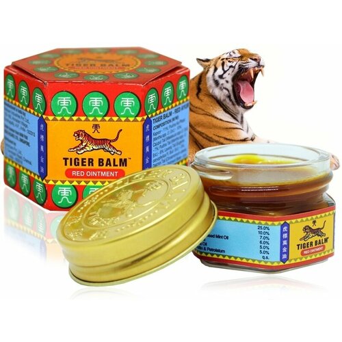 Tiger Balm Red Тайский массажный бальзам "Красный тигр", 10гр.