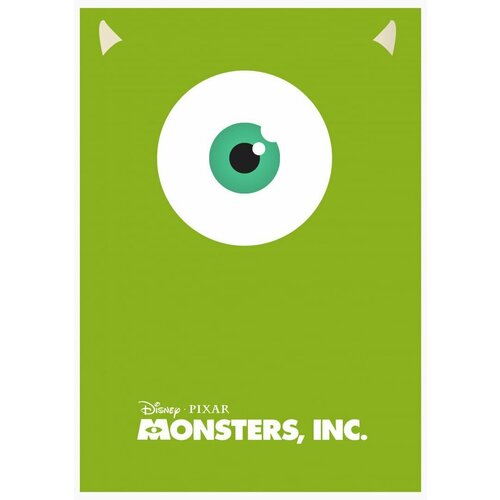 Плакат, постер на холсте Monster inc/Корпорация монстров/. Размер 42 х 60 см