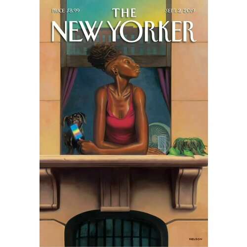 Плакат, постер на бумаге The New Yorker (Sept. 2, 2019). Размер 30 на 42 см