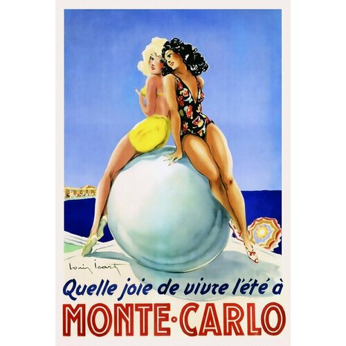 Плакат, постер на бумаге Monte-Carlo/Монте-Карло. Размер 21 на 30 см