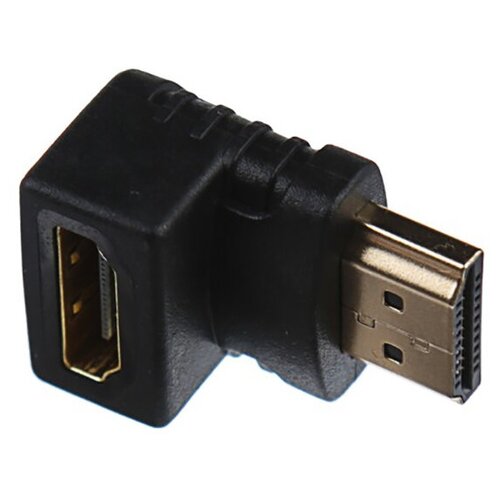 Переходник LuazON, HDMI (M) - HDMI(F), угловой