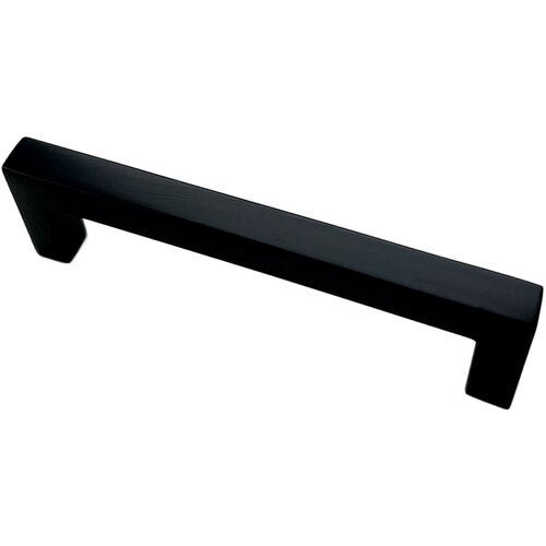 Ручка-скоба мебельная 96мм, цвет матовый черный. 2шт.