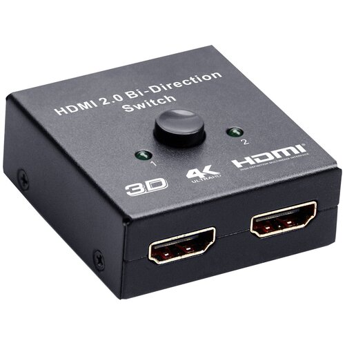 Переключатель Greenconnect Greenline, v2.0 HDMI 2 к 1 Bi-Direction Switch, черный