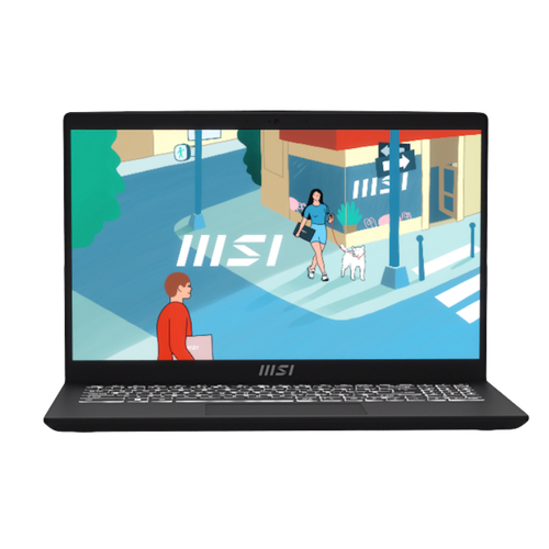 Ноутбук Modern 15 Core i7-1355U 15.6" FHD (1920*1080), 60Hz IPS Onboard DDR4 16GB Iris Xe Graphics 512GB SSD 3 cell (39.3Whr) 1.9kg backlight (White) Win11 Pro,1y Black, KB Eng/Rus (9S7-15H112-871)