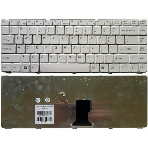 Клавиатура для ноутбука Sony Vaio 81-31305001-01 белая
