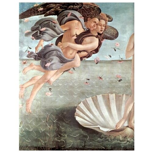 Репродукция на холсте Рождение Венеры (Birth of the Venus) №3 Боттичелли Сандро 40см. x 51см.