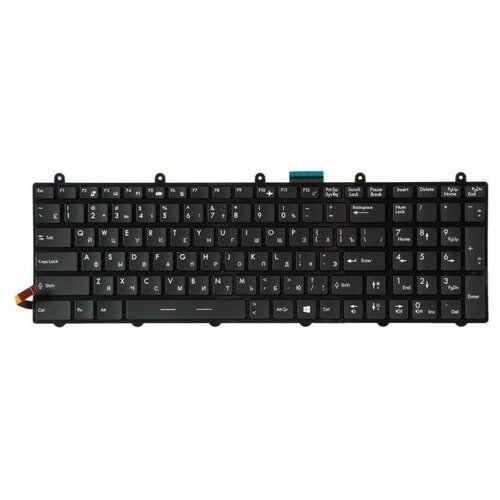 Клавиатура для ноутбука MSI GT60, GT70, GX70, MS-1762, Clevo P150EM (p/n: S1N-3ERU2J1-SA0)