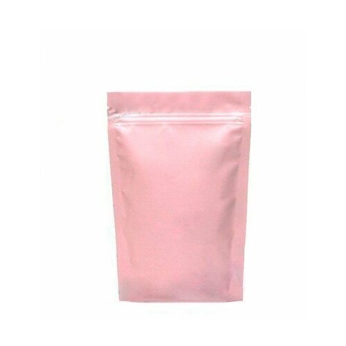 Пакет дой-пак 135x200(+40)мм, Металл/PET/бопп (розовый матовый), 50шт