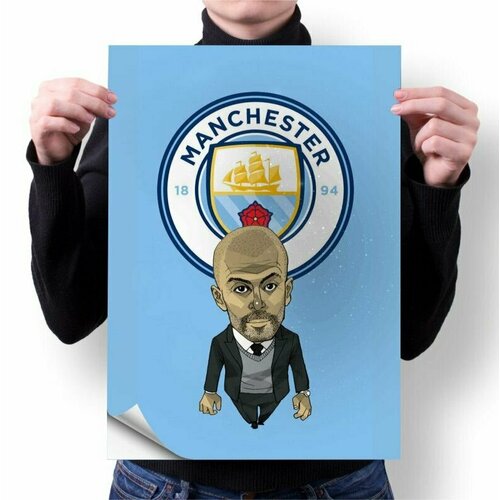 Плакат GOODbrelok А3 принт Манчестер Сити, Manchester City - 0007
