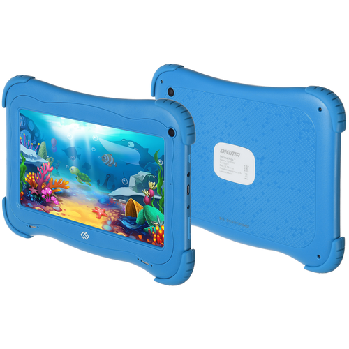 7" Планшет DIGMA Optima Kids 7 (2019), 1/16 ГБ, Wi-Fi, Android 8.1, синий