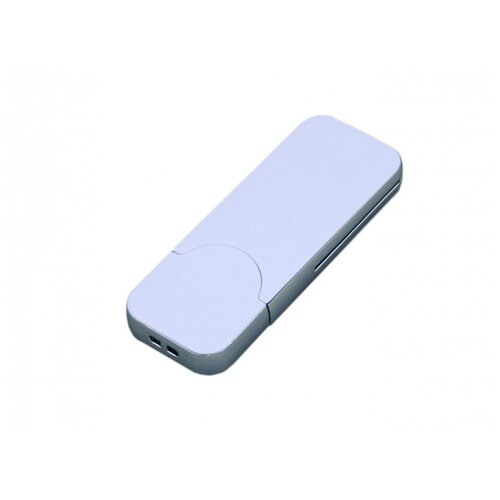 Пластиковая флешка для нанесения логотипа в стиле iphone (128 Гб / GB USB 2.0 Белый/White I-phone_style Флеш-карта Айсберг)