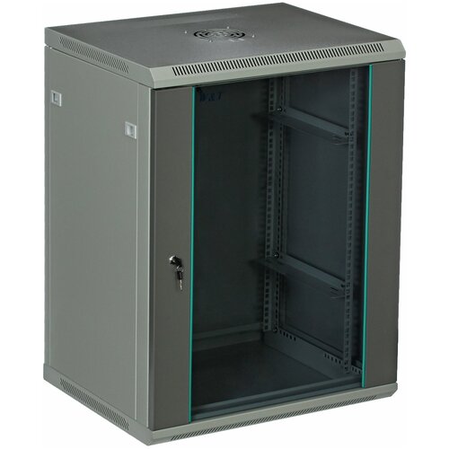 Телекоммуникационный шкаф 19 дюймов 15U 600х600 настенный серый W&T C156060GWTWOF