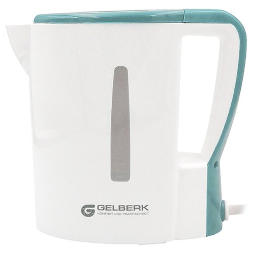 Чайник Gelberk GL-467, белый/зеленый