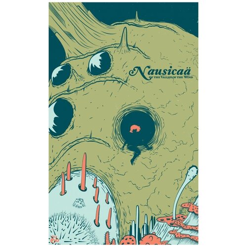 Плакат, постер на холсте Miyazaki-Nausicaa/Навсикая из долины ветров/. Размер 30 х 42 см