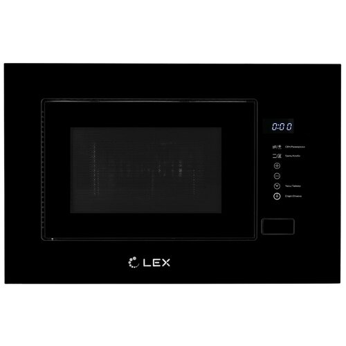 Встраиваемая микроволновая печь LEX BIMO 20.01 BLACK, черный / СВЧ на 20л