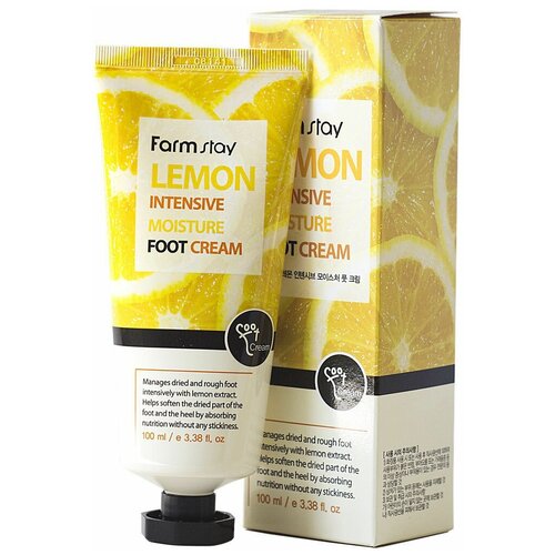 FarmStay Крем для ног Lemon Intensive Moisture Foot Cream 2 шт. по 100 мл