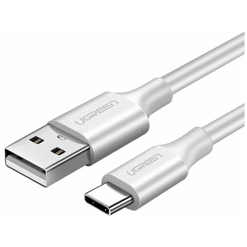 Кабель Ugreen USB A 2.0 - USB C, цвет белый, 1 м (60121)