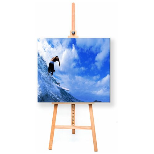 Интерьерная картина Coolpodarok Сёрфинг Сёрфер Море Волна Облака Брызги