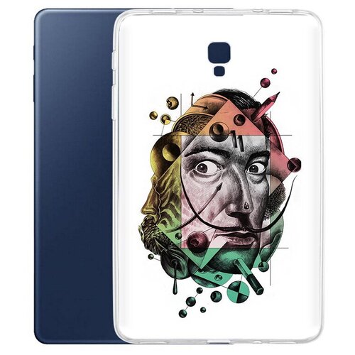 Чехол задняя-панель-накладка-бампер MyPads разноцветное лицо абстракция для Samsung Galaxy Tab A 10.5 SM-T590 (2018)/Samsung Galaxy Tab A 10.5 SM-T595 (2018) противоударный