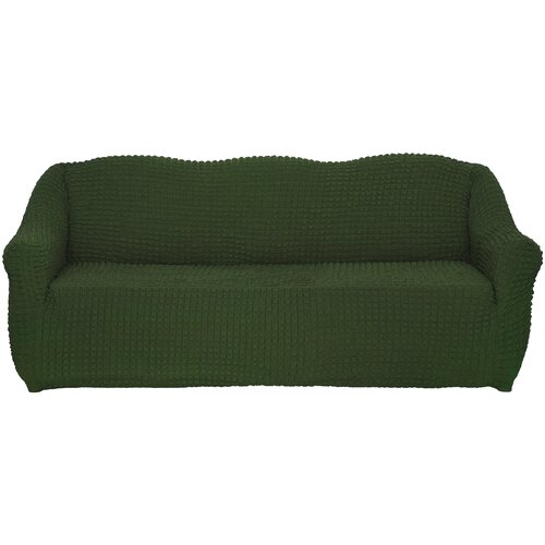 Чехол на трехместный диван без оборки, цвет Зеленый