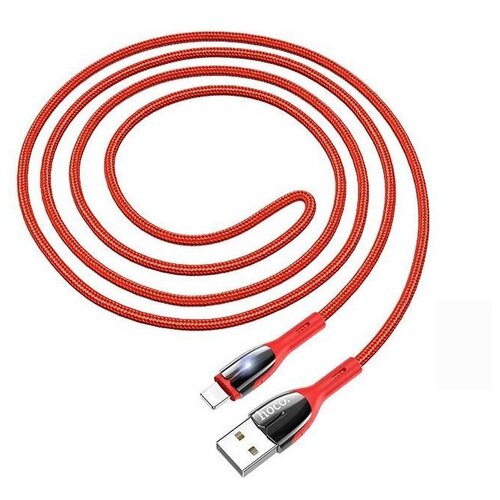 Кабель Hoco U89 Safeness USB - Lightning, 1.2 м, 1 шт., красный