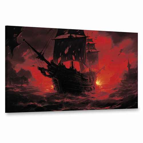 Интерьерная картина 100х60 "Пиратская кровь"