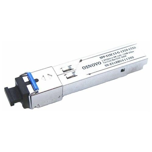 Трансивер OSNOVO SFP-S1SC13-G-1310-1550