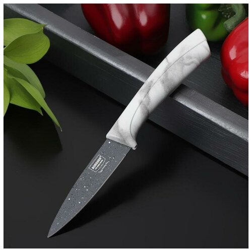 Нож овощной Мрамор , лезвие 9 см