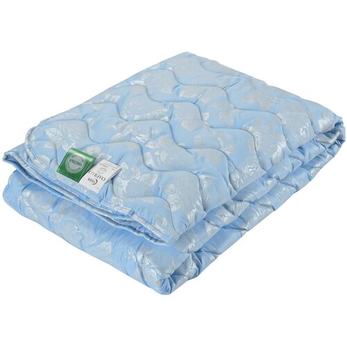 Одеяло Соня Текстильная Фабрика Лебяжий пух комфорт + всесезонное, 140 х 205 см, голубой