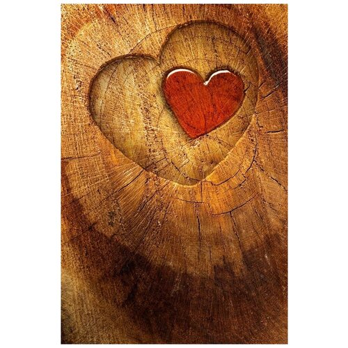 Постер на холсте Сердца (Hearts) 50см. x 75см.