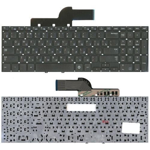 Клавиатура для ноутбука Samsung 355V5C 350V5C черная без рамки