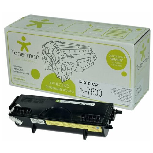 Картридж Tonerman TN-7600 для Brother HL 1630, 1640, 1650, 1650N, 1670, 1670N, 1850, 1870, 1870N, 5030, 5040, 5040N, 5050, 5050LT, 5070, 5070N; DCP 8020, 8025, 8025D, 8025DN; MFC 8420, 8820, 8820D, 8820DN