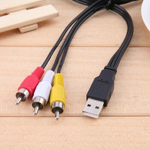 Шнур USB - 3RCA (1.8м)