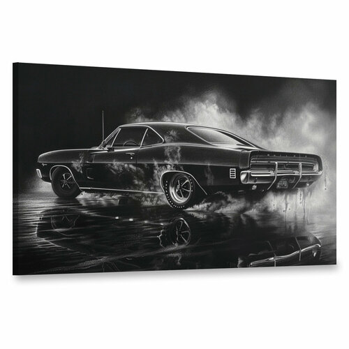 Интерьерная картина 100х60 "Автомобильное искусство"