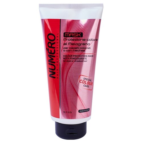 Brelil Professional Numеro Colour Protection Mask With Powegranate Маска для защиты цвета волос, 340 г, 300 мл, туба