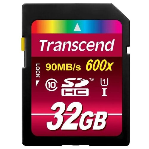 Карта памяти Transcend SDHC Ultimate 600X Class 10 UHS-I U1 (90/45MB/s) 32GB