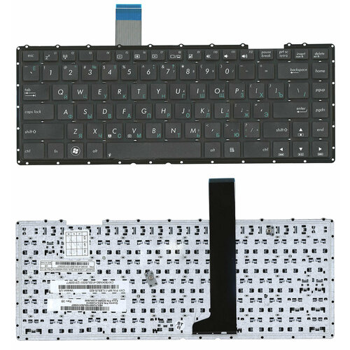 Клавиатура для ноутбука Asus AEXJ1U00010 черная без рамки, плоский Enter