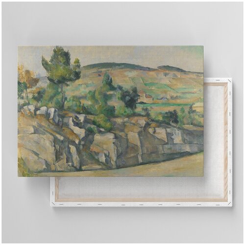 Картина на холсте с подрамником / Cezanne Paul / Сезанн Поль - Горы в Провансе