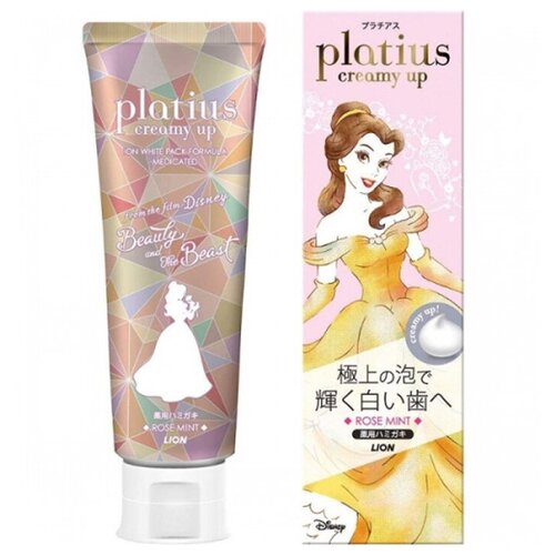 LION Зубная паста PLATIUS Creamy Up Paste Rose Mint