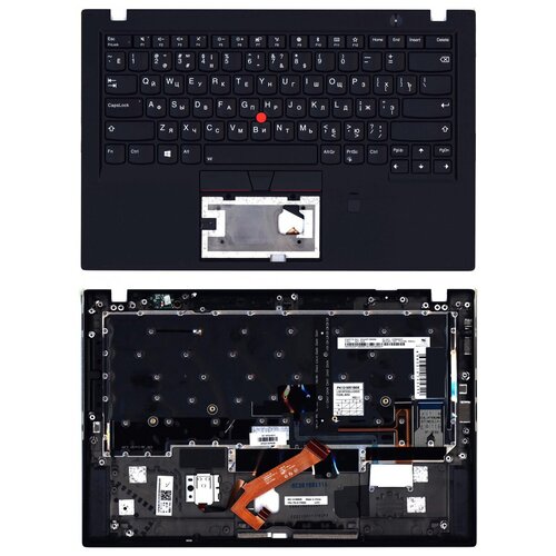 Клавиатура для ноутбука Asus 01YR627 черная с черным топкейсом