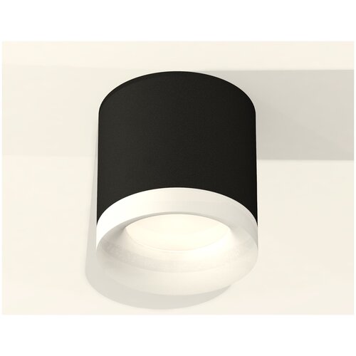 Комплект накладного светильника с акрилом XS7402034 SBK/FR черный песок/белый матовый MR16 GU5.3 (C7402, N7165)