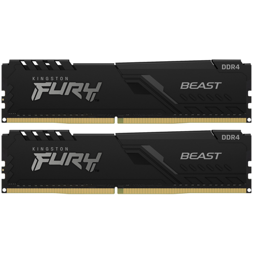 Оперативная память Kingston FURY Beast 16 ГБ (8 ГБ x 2 шт.) DDR4 2666 МГц DIMM CL16 KF426C16BBK2/16