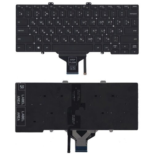 Клавиатура (keyboard) для ноутбука Dell Latitude 3400, 5400, 7400, 7410, 5401, черная