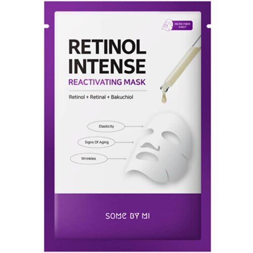 SOME BY MI RETINOL INTENSE REACTIVATING MASK Интенсивная антивозрастная тканевая маска для лица с ретинолом