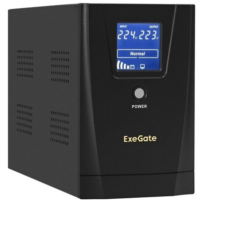 Источник бесперебойного питания Exegate SpecialPro Smart LLB-2200. LCD. AVR.4C13. RJ. USB (EX292634RUS)
